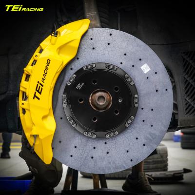 China TEI BBK S-X Auto Brake System Carbon Ceramic Brake Rotor Modified Car Front 10 Pot Brake Caliper Kit for Range Rover for sale