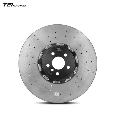 China New Auto Carbon Ceramic Brake Disc 380mm/390mm/400mm Front Rear Compatible Chevrolet Audi RS7 Land Rover A8 A7 Models for sale