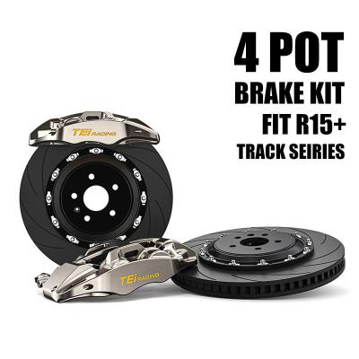 China TEI GT40-MONO R15 R16 R17 Modified Auto Brake System Front Racing Brake Caliper Kits for BMW M2 M3 Honda S2000 NSX for sale