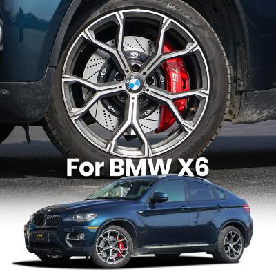 China TEI P60NS+ BBK 6 Piston Rake Caliper Covers 18inch 19inch Brake Disc Brake Kit for BMW X6 E71 F16 F86 G06 for sale