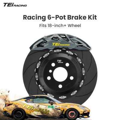 China TEi GTS6 6 Pot Monoblock Forged Caliper 18 Inch 19 Inch Car Rim Front Racing Brake Kit for Audi RS3 RS4 B5 B7 RS5 RS6 C5 for sale