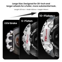 China TEI S-X 10 Piston Monoblock Forged Caliper 400*36mm Rotor Disc BBK Front Brake Kit for ZEEKER 9X 20 Inch Car Rim for sale