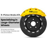 China TEI SR8 8 Pot Forged Caliper 400x36mm Disc Rotor Upgrade Brake Kit for FORD EXPLORER 2015-2026 20inch Wheel for sale