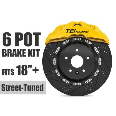 China TEI P60NS+ 6 Piston Brake Caliper 355mm Rotor Disc 18Inch Wheel Big Brake Kit for BMW 3 Series G20 325 330 335 2018-2026 for sale