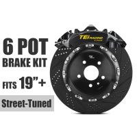 China TEI S60-EXPLORE BBK 6 Piston Forged Caliper Auto Brake System Front Brake Kit for Ford Mustang 20 Inch Car Rim for sale
