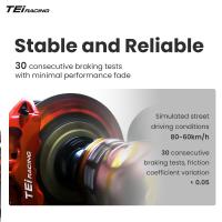 China TEI S60-EXPLORE BBK 6 Piston Forged Caliper Auto Brake System Front Brake Kit for Ford Mustang 20 Inch Car Rim for sale