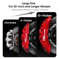 China TEI SR10 Front BBK 10 Piston Forged Caliper 440mm Rotor Disc Big Brake Kit for INFINITI QX80 22 Inch Rim for sale
