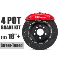 China TEI P40NS+ 4 Pot Brake Caliper Kit BBK R18/R19 Big Brake Kit for Audi A4 B6 B7 B8 B8L B9 B9.5 B10 2000-2025 for sale