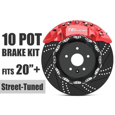 China TEI S-X 10 Pot Monoblock Forged Caliper Modified SUV Big Brake Kit for BMW X5 F85 G05 E70 F15 X6 F16 G06 E71 F86 for sale
