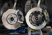 China Big Brake Kit For BMW E300 Installed TEI Racing P60S Forged 6 Piston Calipers 355*32mm Disc Rotor for sale