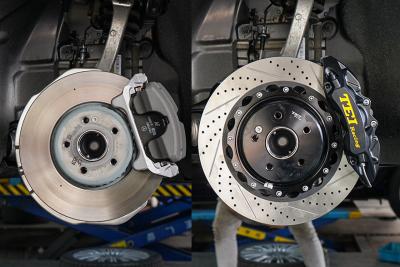 China Big Brake Kit For BMW E300 Installed TEI Racing P60S Forged 6 Piston Calipers 355*32mm Disc Rotor for sale