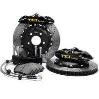China Disc 330x28mm  4- Piston Black Caliper With 2- Piece Rotor Front Brake Kit For Audi A3 for sale
