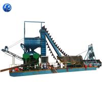 China Electric Chain Bucket Dredger 1.12m Hull Depth 56kg for Sand Gold Mining for sale