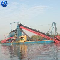 China Keda Chain Bucket Gold Dredge 300mm Suction 40kg Weight Diesel Mining Machine for sale