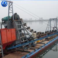 China Keda Chain Bucket Gold Dredge 300mm Suction 40kg Weight Diesel Mining Machine for sale