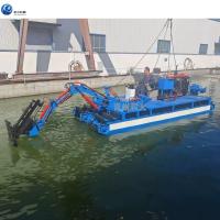 China Amphibious Water Weed Harvester 58KW Hydraulic Track Drive Tier IV Emission for sale