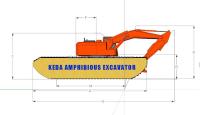China River Dredging Diesel Amphibious Dredger 500m3/h Working Capacity for sale