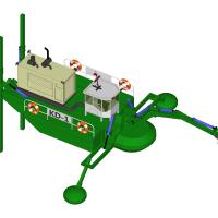 China Amphibious Dredger Watermaster 13m x 3.5m x 3.1m 27 Ton Eco Dredging Machine for sale
