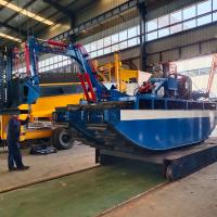 China 40 Inch Draught Amphibious Dredger 6.5m Dredging Depth Crawler Type for sale
