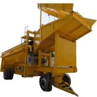 China Mobile Gold Trommel Wash Plant 1-30 t/h Gravity Separation for Gold Recovery for sale
