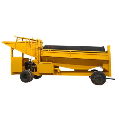 China 100 Tph Mobile Gold Wash Plant 9300x2500x4200 mm 55 kw for Efficient Gold Mining for sale