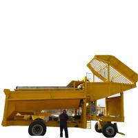 China 100 Tph Mobile Gold Wash Plant 9300x2500x4200 mm 55 kw for Efficient Gold Mining for sale