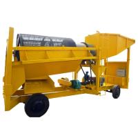 China Mobile Gold Wash Plant Alluvial Trommel 50-200 TPH with 8000x2800x3500 mm Dimension for sale