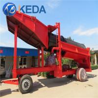 China Mobile Gold Wash Plant Alluvial Trommel 50-200 TPH with 8000x2800x3500 mm Dimension for sale