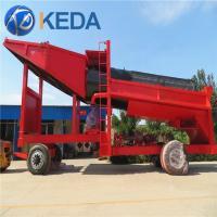 China 50 TPH Mobile Gold Wash Plant with Centrifugal Concentrator and 220V Engine Gravity Separator for sale