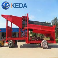 China 50 TPH Mobile Gold Wash Plant with Centrifugal Concentrator and 220V Engine Gravity Separator for sale