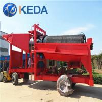 China Alluvial Diamond Gold Ore Washing Plant 1-30t/h with Trommel Screen and Sluice Carpet for sale