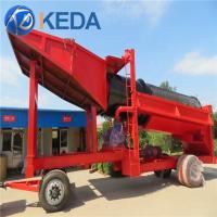 China Alluvial Diamond Gold Ore Washing Plant 1-30t/h with Trommel Screen and Sluice Carpet for sale