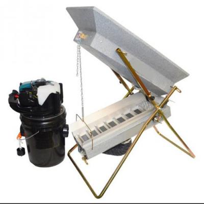 China Portable Dry Washer Gold Mining Wash Plant 1350x550x1500 mm 1-3t/h for sale
