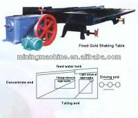 China Mobile 92% Gold Concentration Shaking Table 220V 200 KG Gravity Mineral Separator for sale