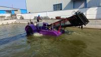 China CE Certified Aquatic Weed Harvester 10m Full Hydraulic Drive Paddle Wheel Waterway Cleaning Machine for sale