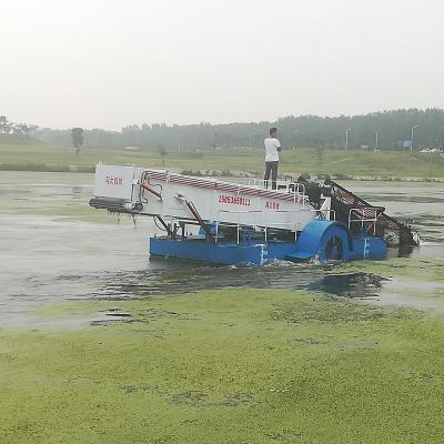 China 75kw Automatic Aquatic Weed Harvester for Weed Cutting Boat for sale