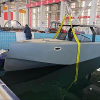 China High Speed Tourist Aluminum Alloy Boat 8.5m Length 350hp with Bedroom Toilet for sale
