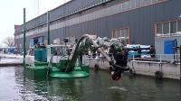 China Multifunctional Amphibious Dredger 6.5m Dredging Depth for Digging Grabbing for sale