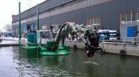 China Multifunctional Amphibious Dredger 6.5m Dredging Depth for Digging Grabbing for sale