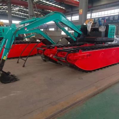 China Wetland Amphibious Excavator Q355B Steel 40Cr Hard Wearing Track Chains 10000mm Pontoon for sale