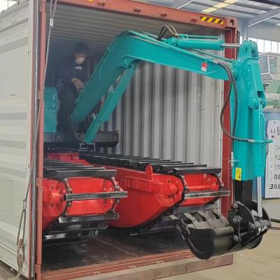 China KEDA Q355B Reinforced Steel Amphibious Dredger 10000mm Pontoon 40Cr Hard Wearing Steel for sale
