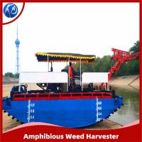 China Amphibious Aquatic Plant Harvester 6000mm Length 39kw Changchai Engine 2200R/min for Wetland for sale