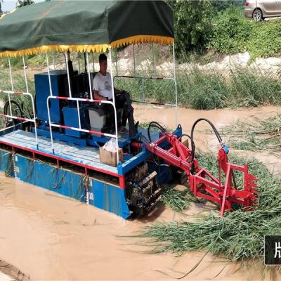 China Amphibious Reed Harvesting Excavator 6000mm 12kw Work Power 39kw Engine for Wetland for sale