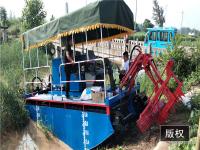 China Amphibious Reed Harvesting Excavator 6000mm 12kw Work Power 39kw Engine for Wetland for sale