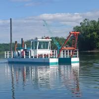 China KEDA 6inch Diesel Cutter Suction Dredger 500m3/h for River Sand Cleaning for sale