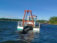 China KEDA 6inch Diesel Cutter Suction Dredger 500m3/h for River Sand Cleaning for sale