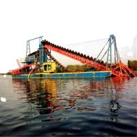 China Diesel Bucket Chain Gold Mining Dredger with 24m Dredging Depth 200cm Draught for sale
