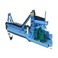 China Diesel Bucket Chain Gold Mining Dredger with 24m Dredging Depth 200cm Draught for sale