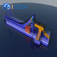 China 100 Tons Per Hour Bucket Chain Gold Dredging Boat 13m 14m 15.5m Pontoon for sale