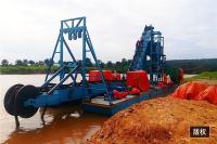 China 100 Tons Per Hour Bucket Chain Gold Dredging Boat 13m 14m 15.5m Pontoon for sale
